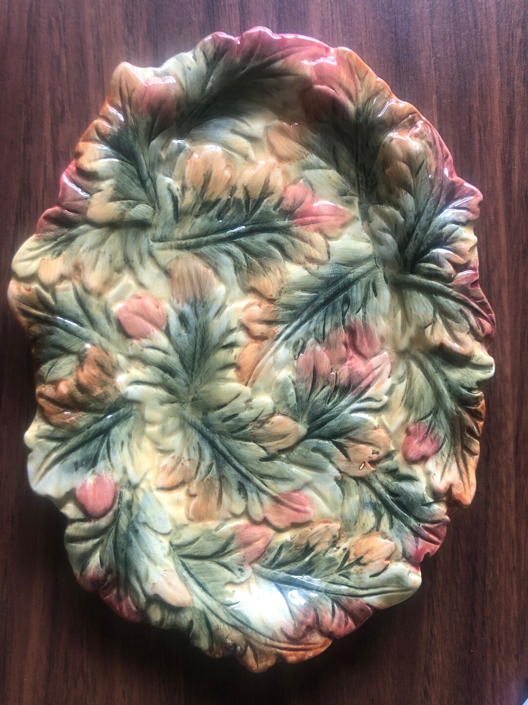 Spode Harvest Tray: Fall Leaves Decor Dish - Etsy