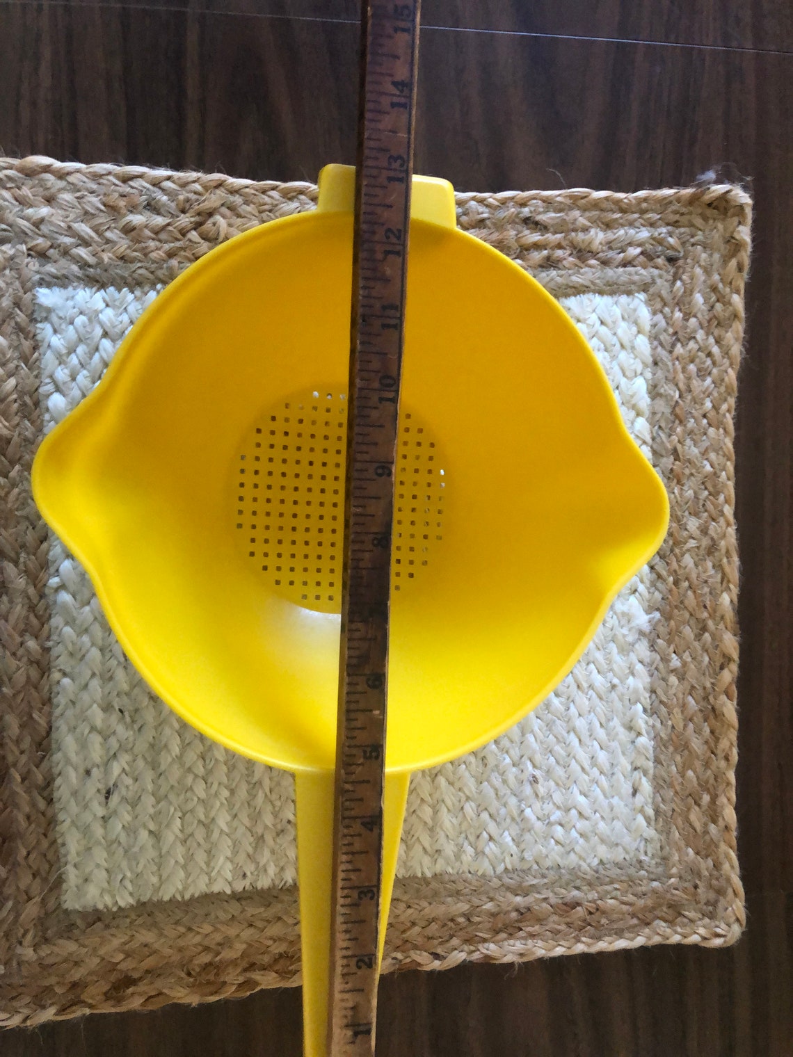 Vintage Large Yellow Tupperware Strainer - Etsy