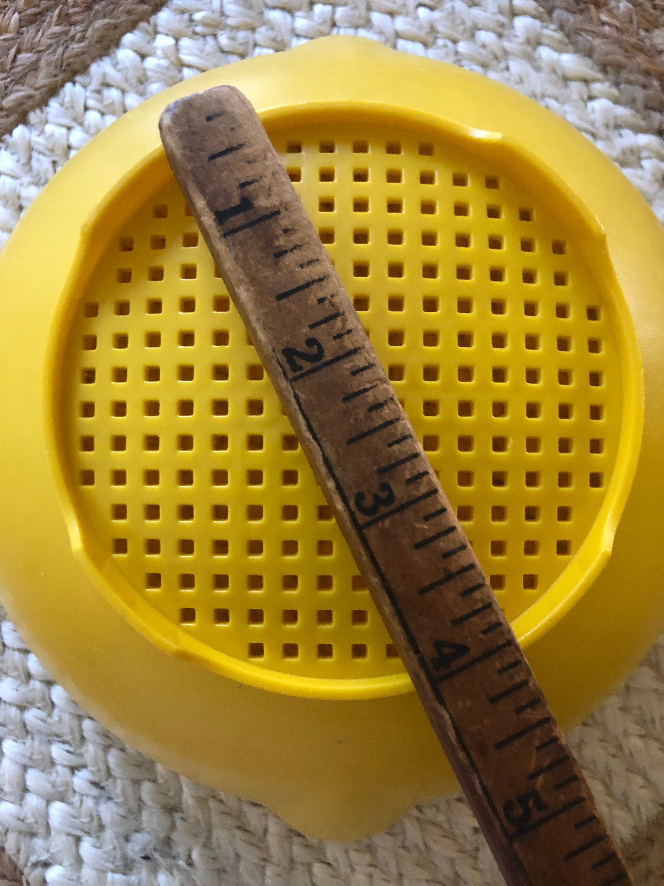 Vintage Large Yellow Tupperware Strainer - Etsy