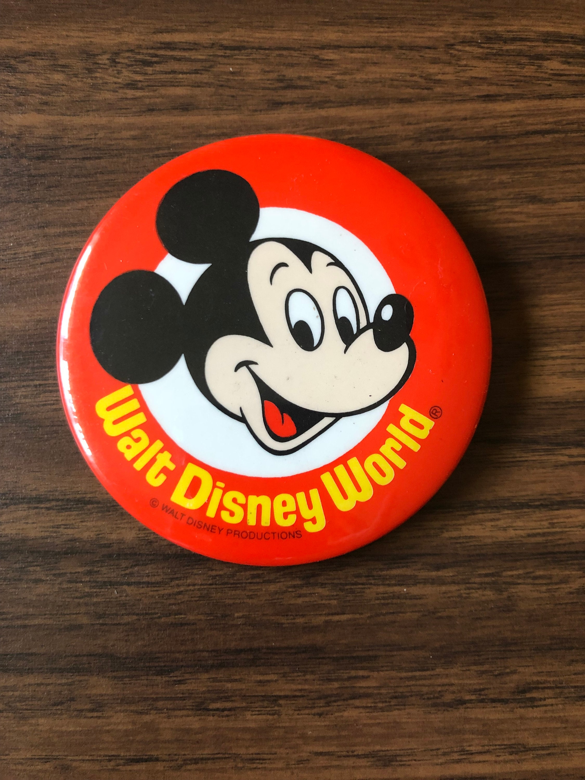 Vintage, Mickey Mouse , Walt Disney World Button - Etsy