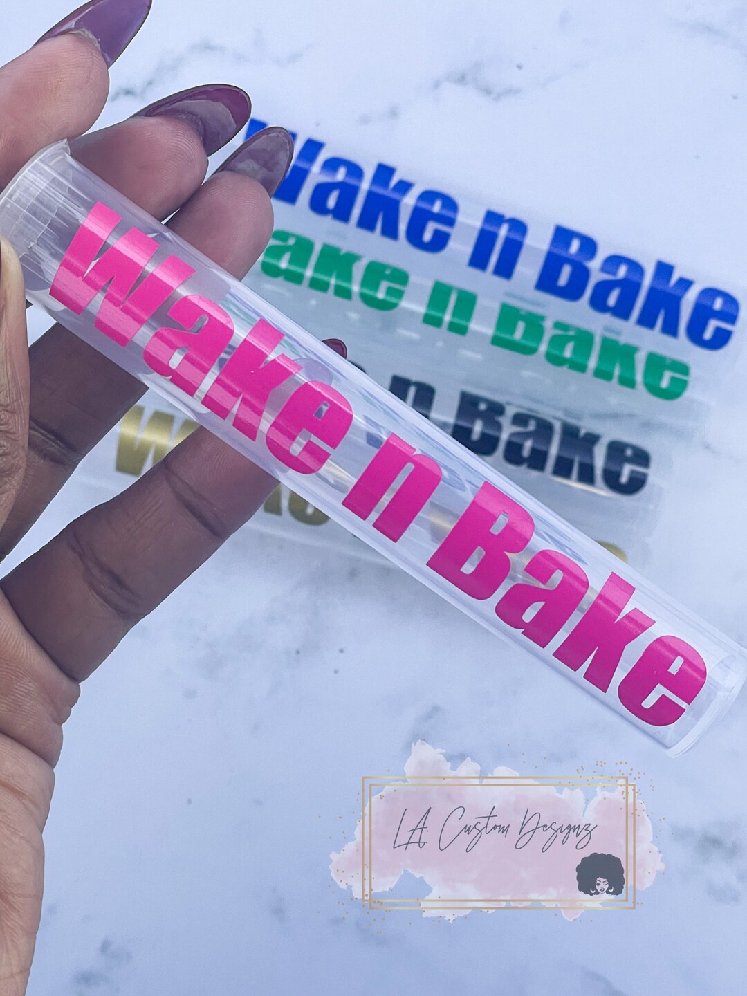 Wake N Bake Doob Tube Airtight Waterproof Smell Proof Tube Squeeze Pop ...