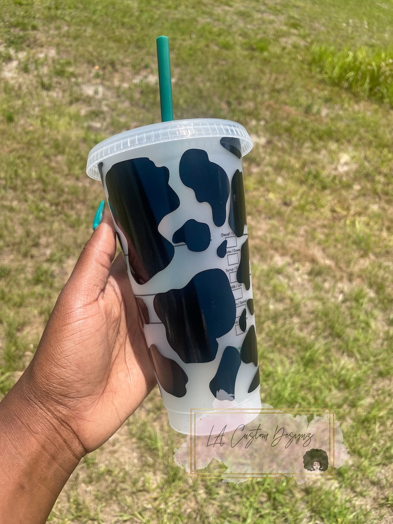 Starbucks Cow Cup With Name Venti Cold Cup Starbucks Cold - Etsy