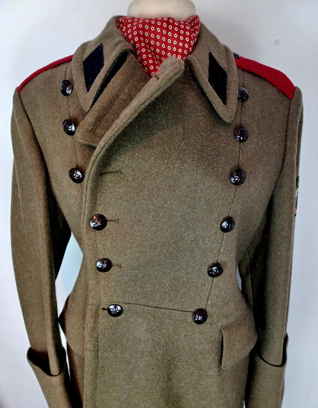 Vintage Soviet Cold War Communist Officer's Greatcoat Military Small ...