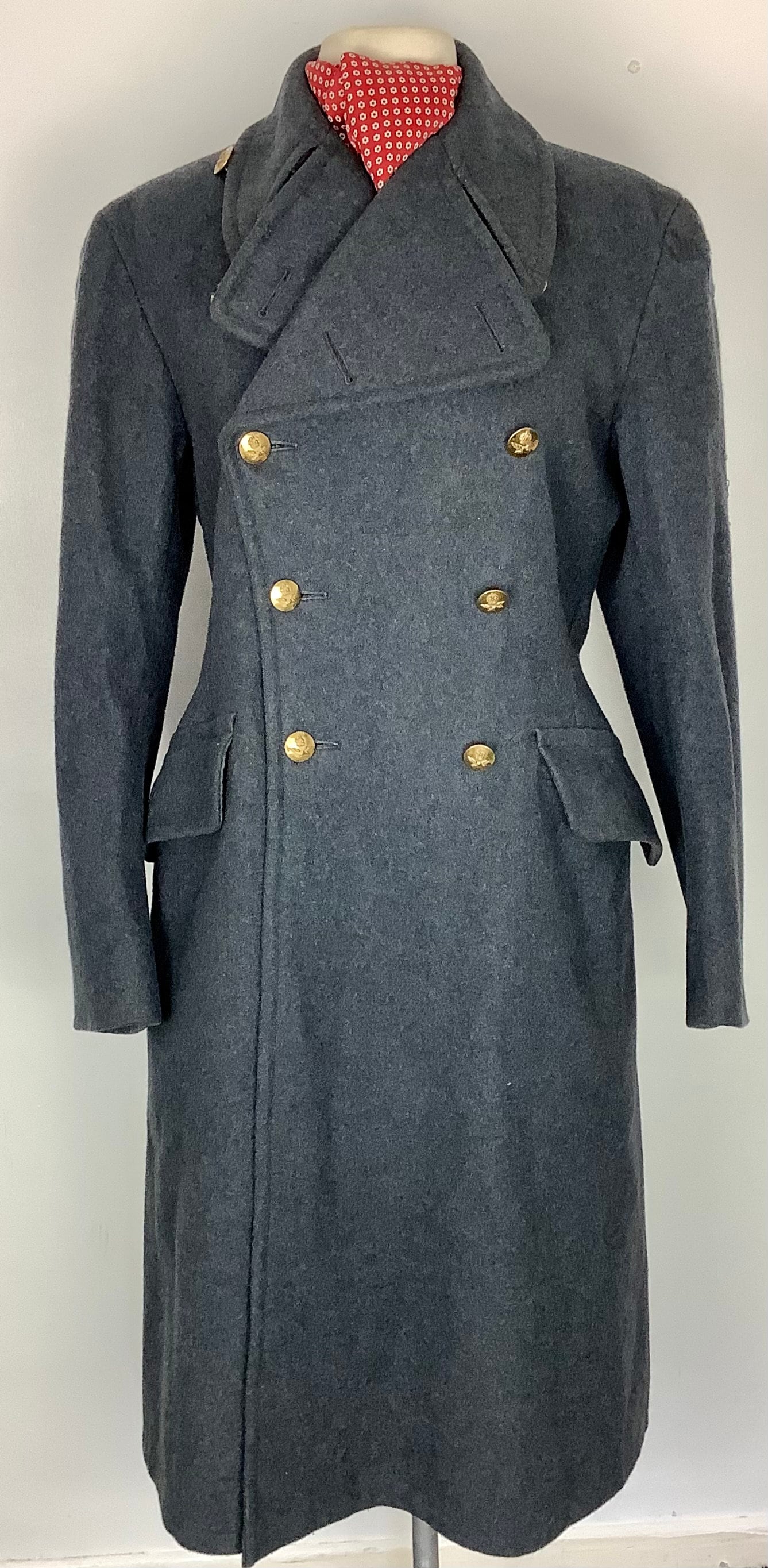 Vintage 1950s RAF Greatcoat Military Blue Grey Coat British - Etsy UK