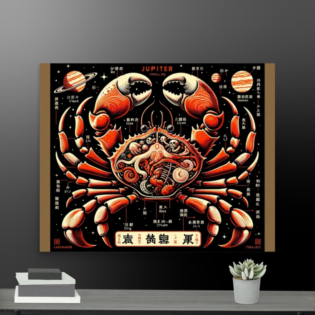 Jupiterian Crab Anatomy Poster - Etsy