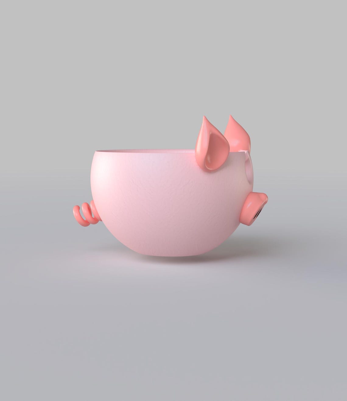 Pig Yarn Bowl STL | Cute 3D Printable Yarn Holder for Crochet and ...