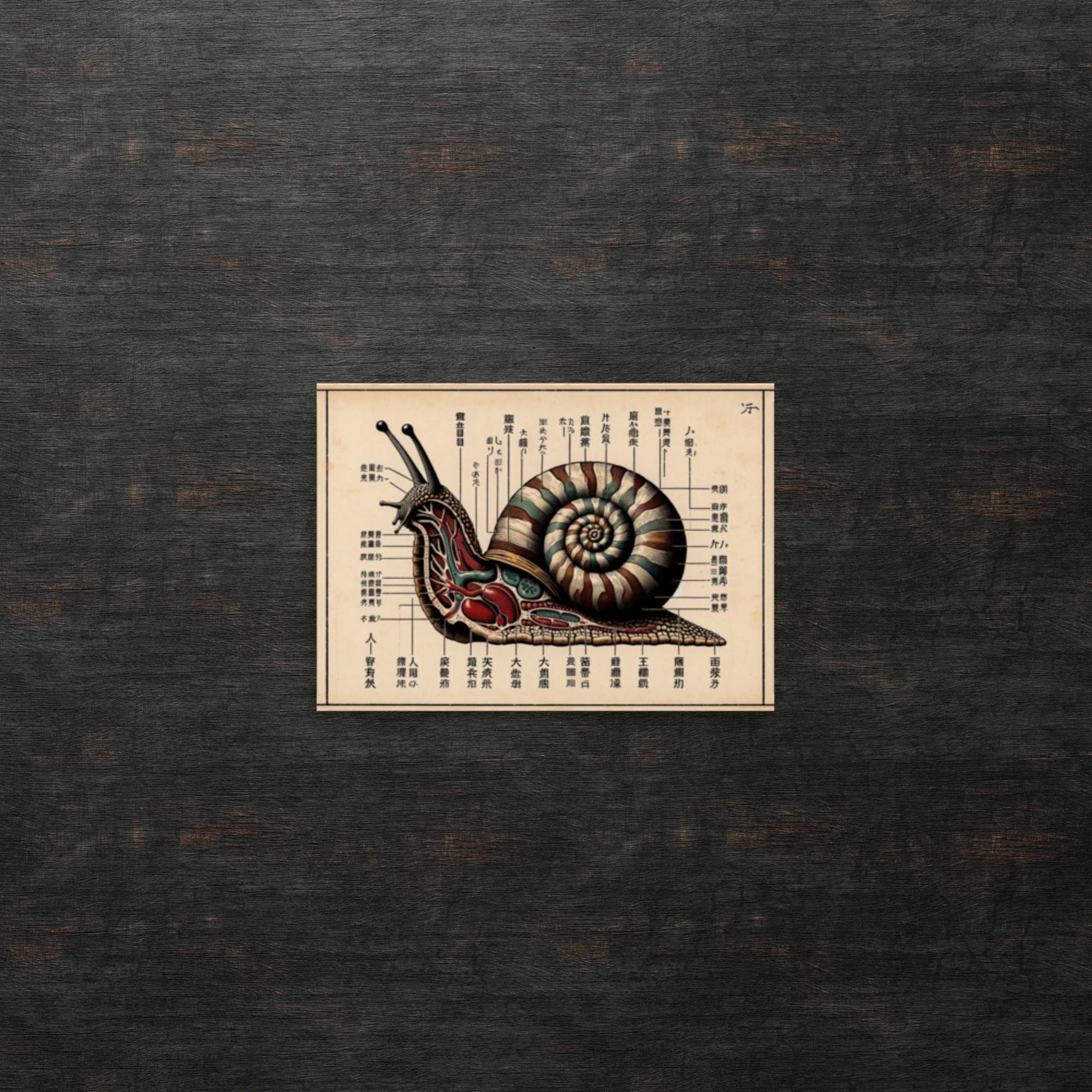 Japanese Snail Anatomy Poster - Etsy UK