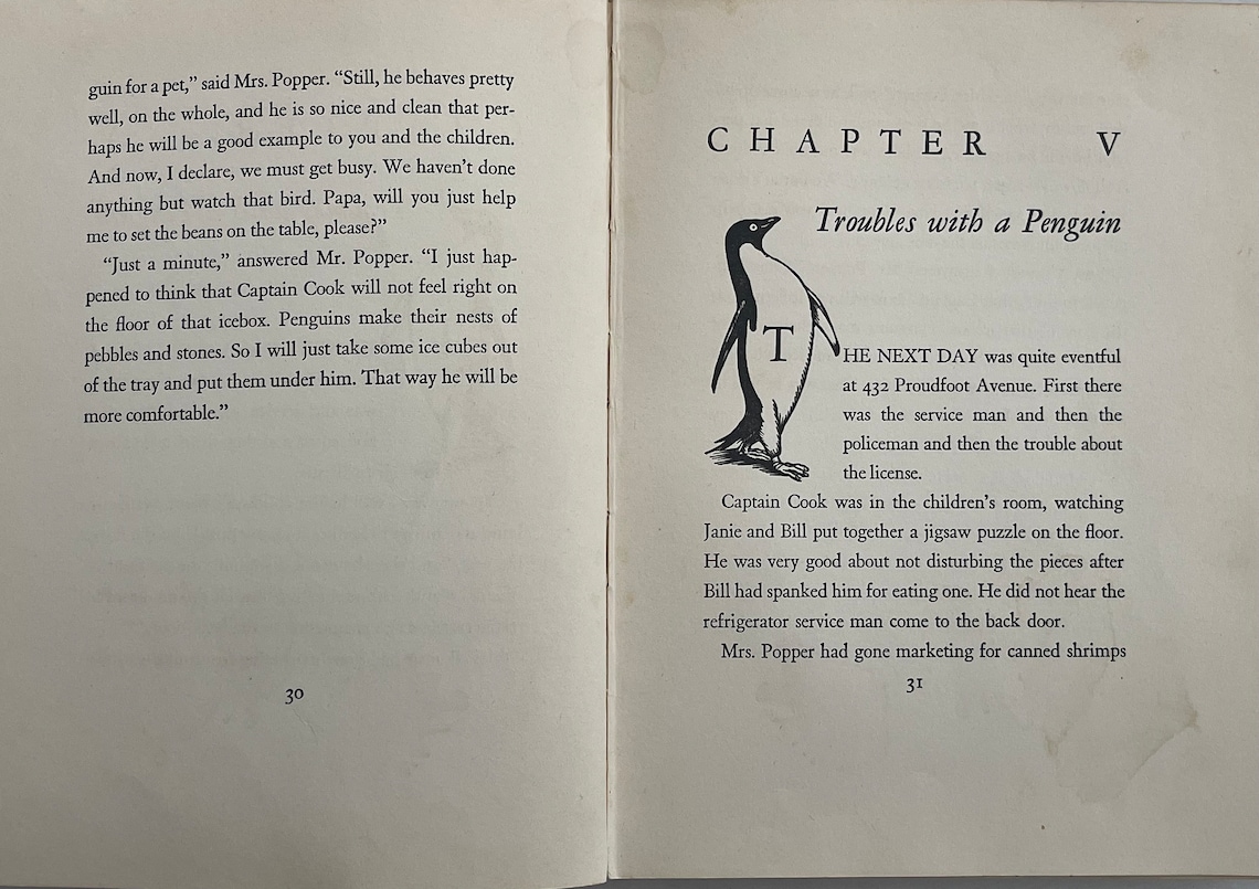 Mr. Popper's Penguin (first Edition) - Etsy