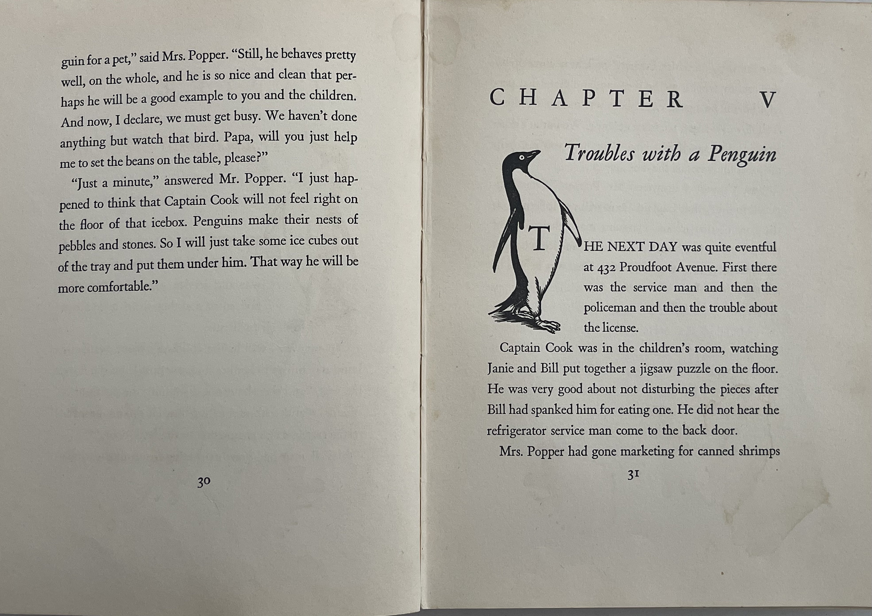 Mr. Popper's Penguin (first Edition) - Etsy