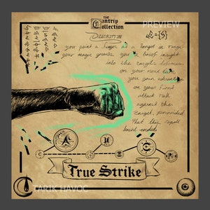 D&D True Strike Print - Etsy