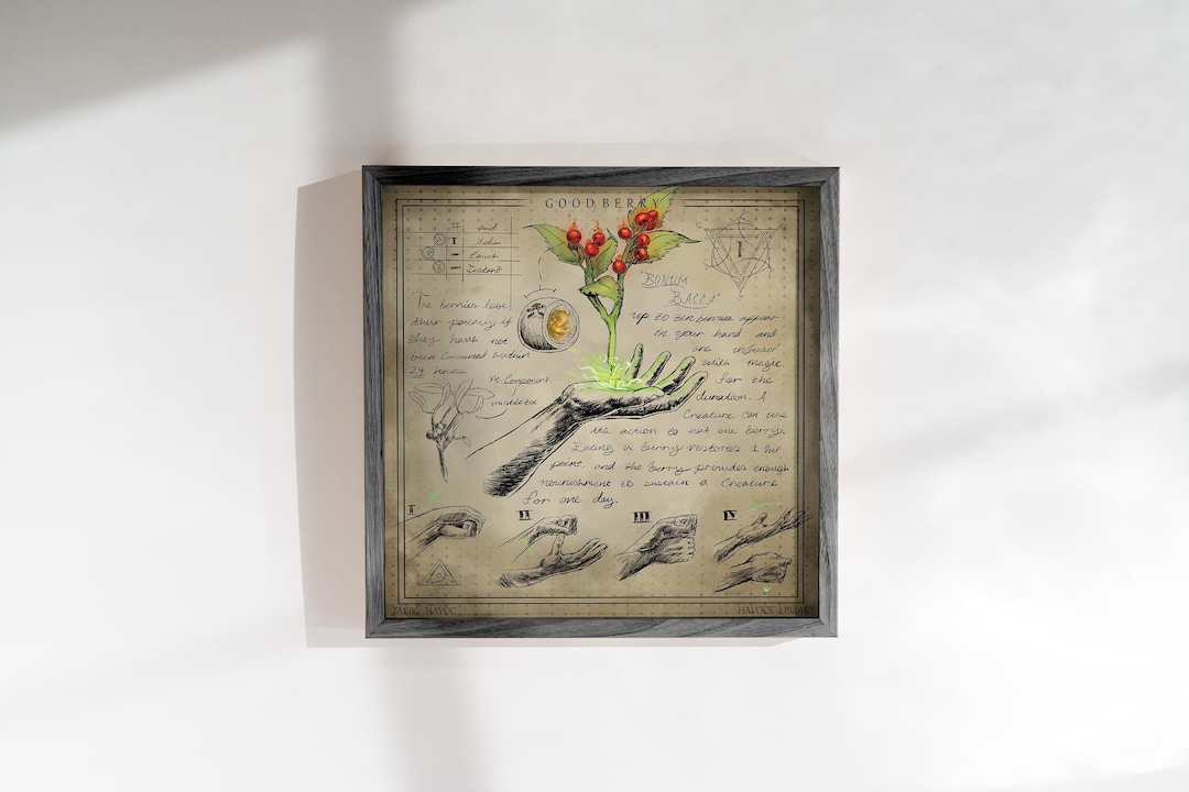 D&D Goodberry Spell Print - Etsy