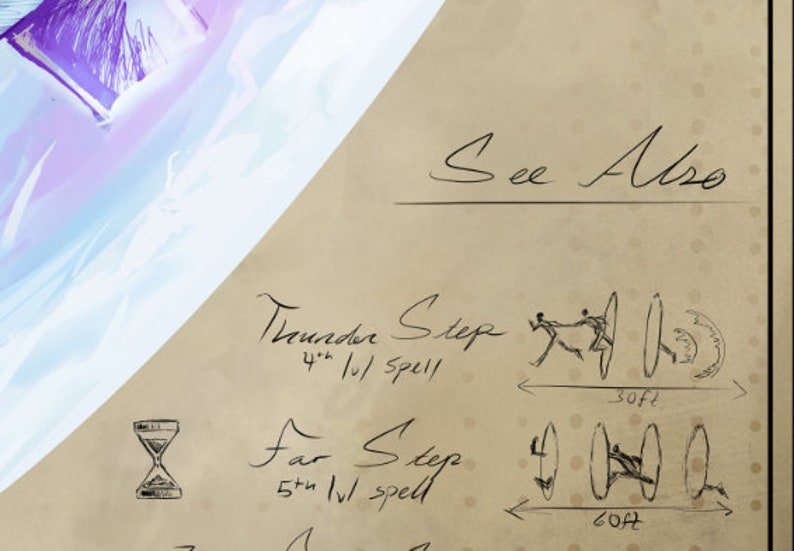 D&D Misty Step Print - Etsy