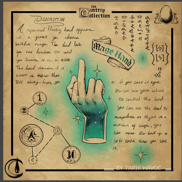 D&d Mage Hand - Etsy