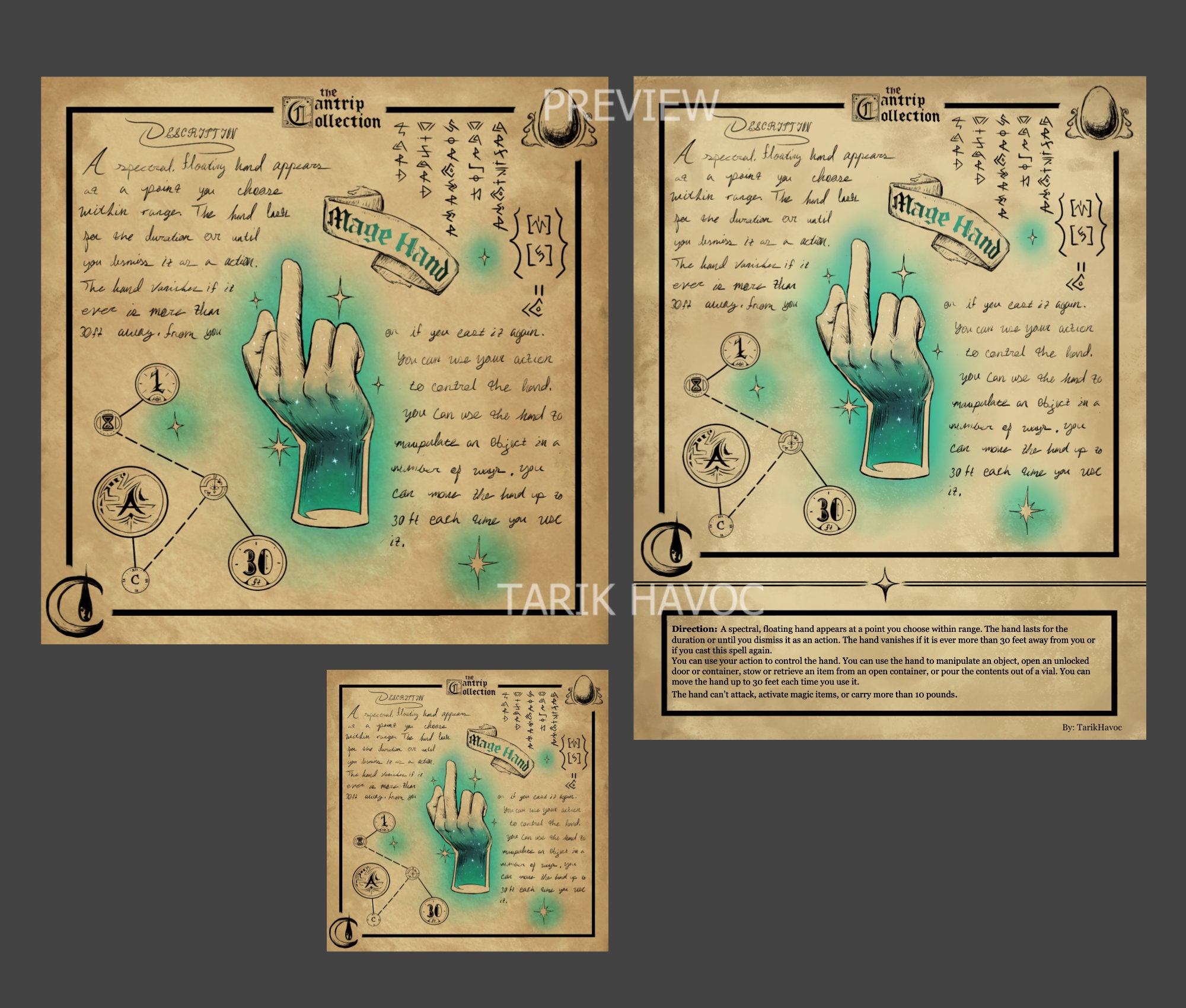 D&D Mage Hand Print | Etsy