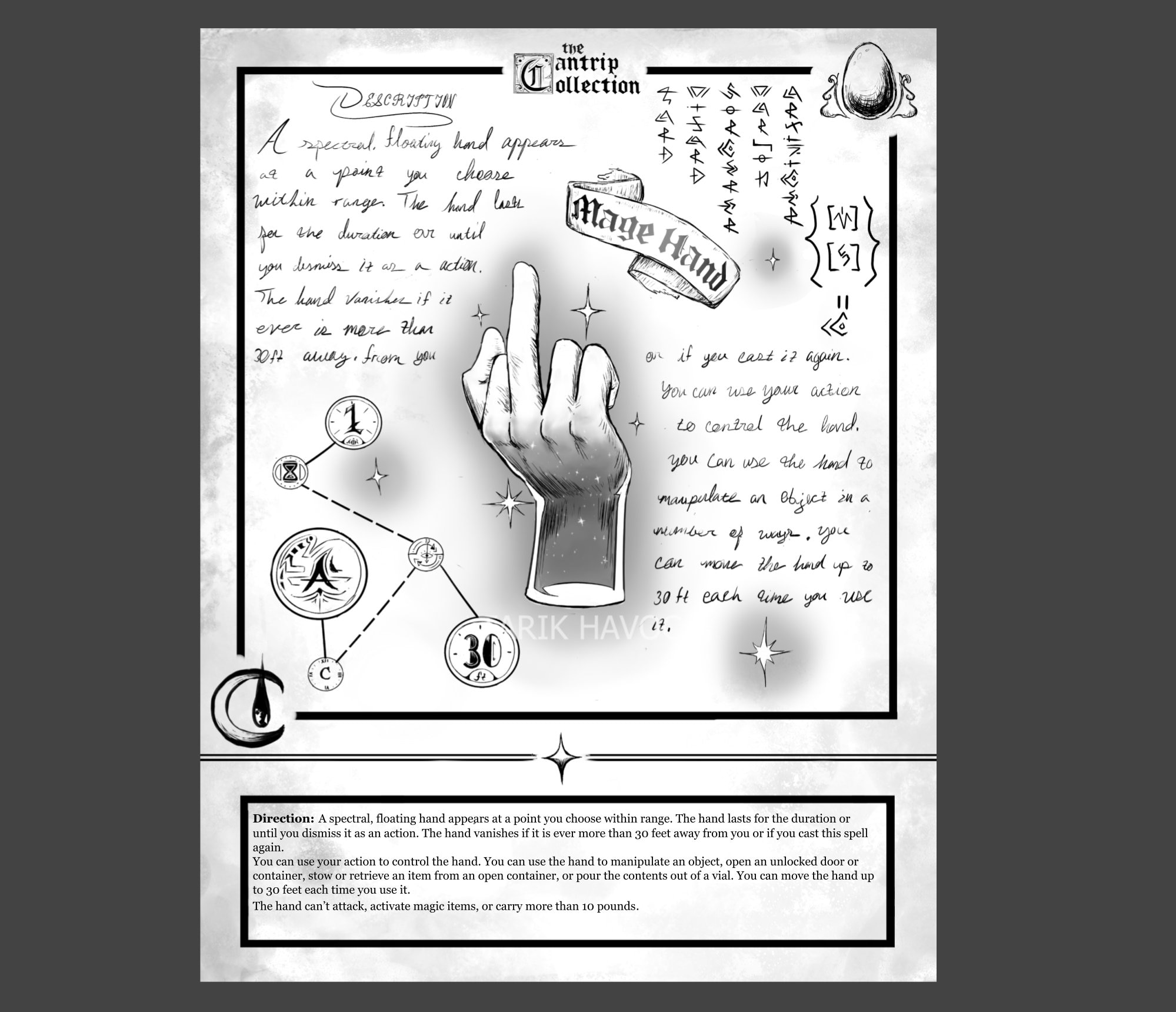 D&D Mage Hand Print | Etsy