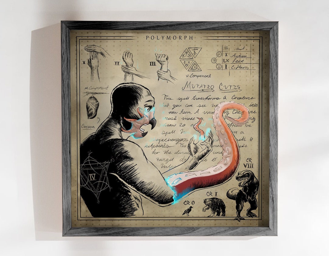D&D Polymorph Spell Print - Etsy