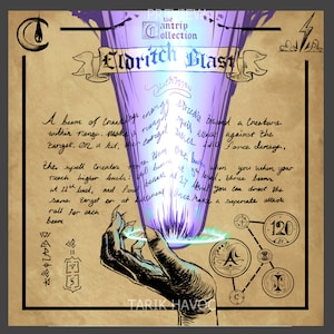D&D Eldritch Blast Print - Etsy