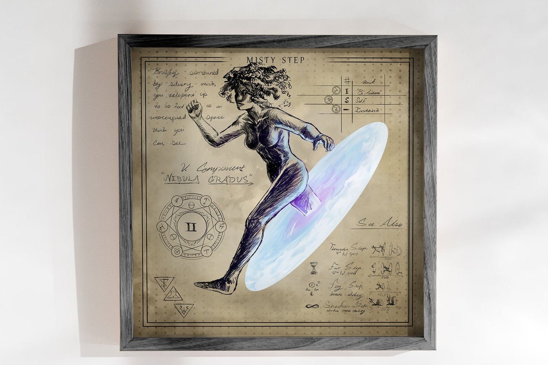D&D Misty Step Print - Etsy
