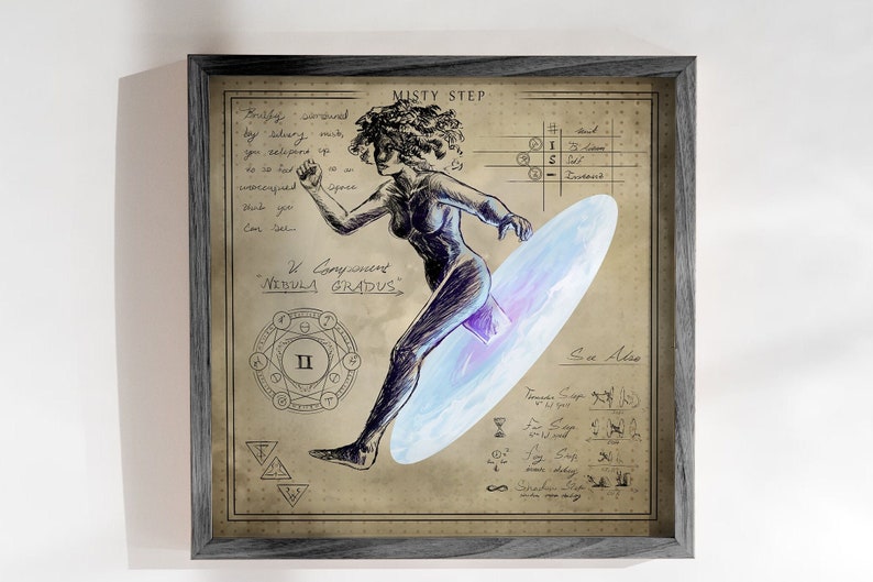 D&D Misty Step Print - Etsy