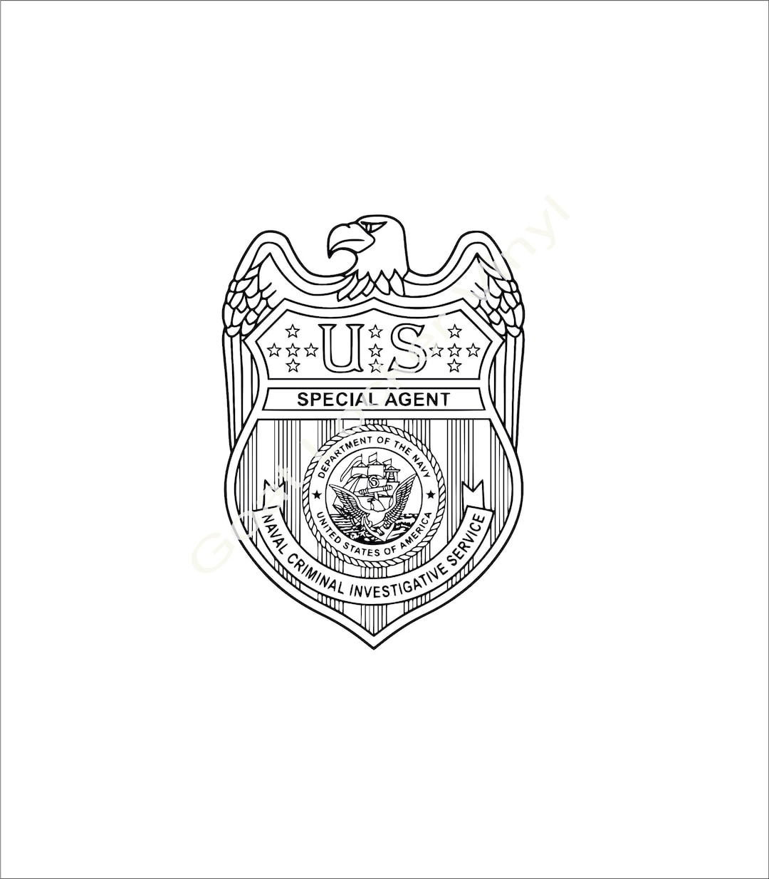 NCIS Shield Svg-pdf-jpeg - Etsy