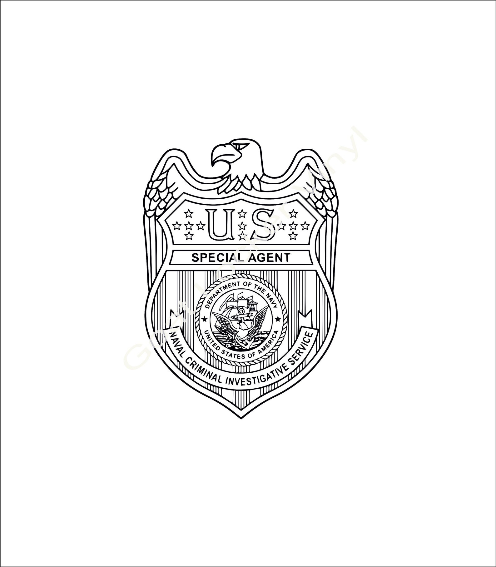 NCIS Shield Svg-pdf-jpeg - Etsy