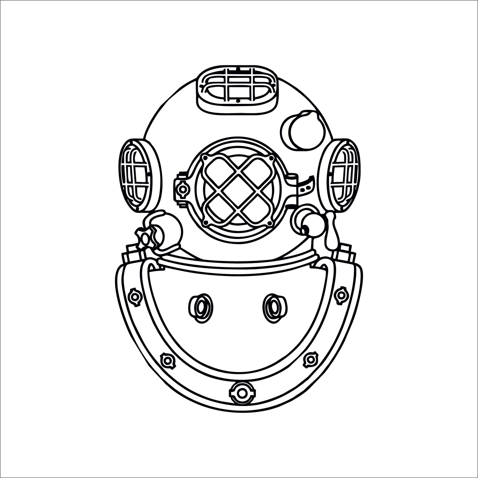 Military Second Class Diver Insignia DXF and SVG - Etsy