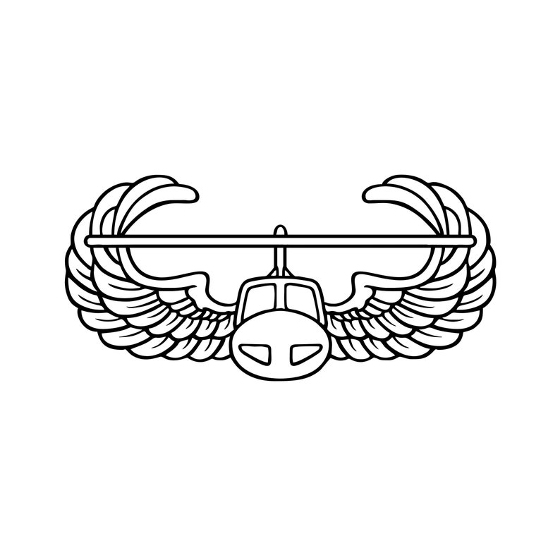 Army Air Assault Badge SVG DXF | Etsy