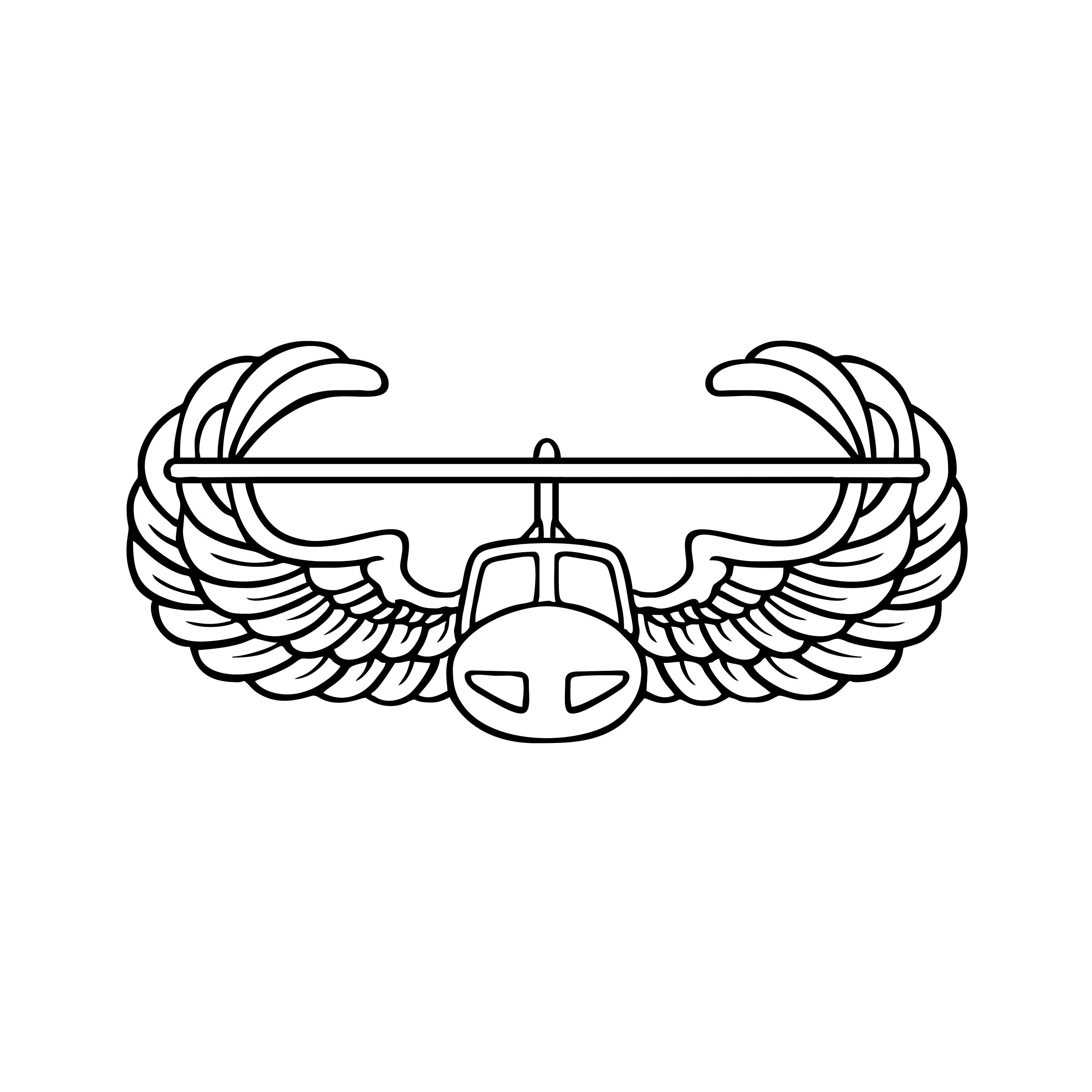 Army Air Assault Badge Svg Dxf Etsy
