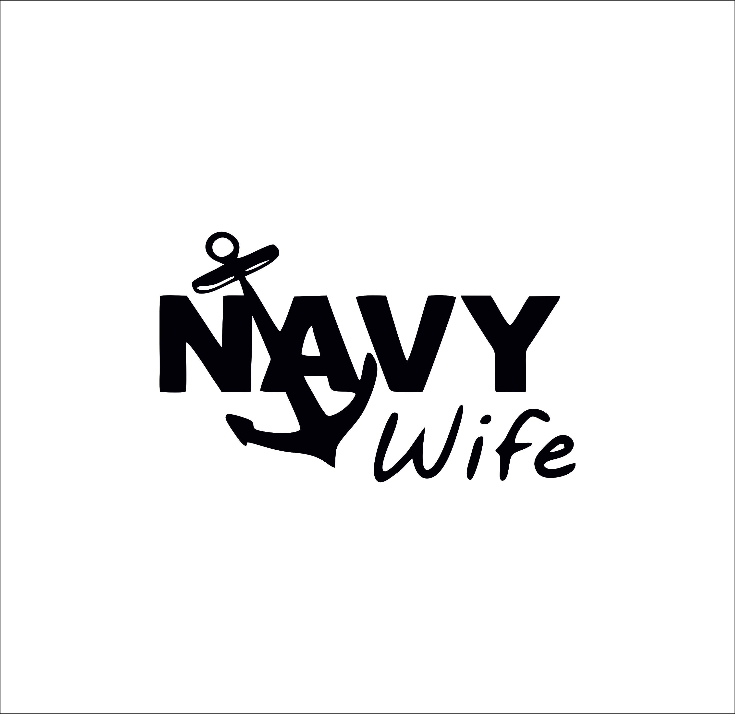 Navy Wife Clipart