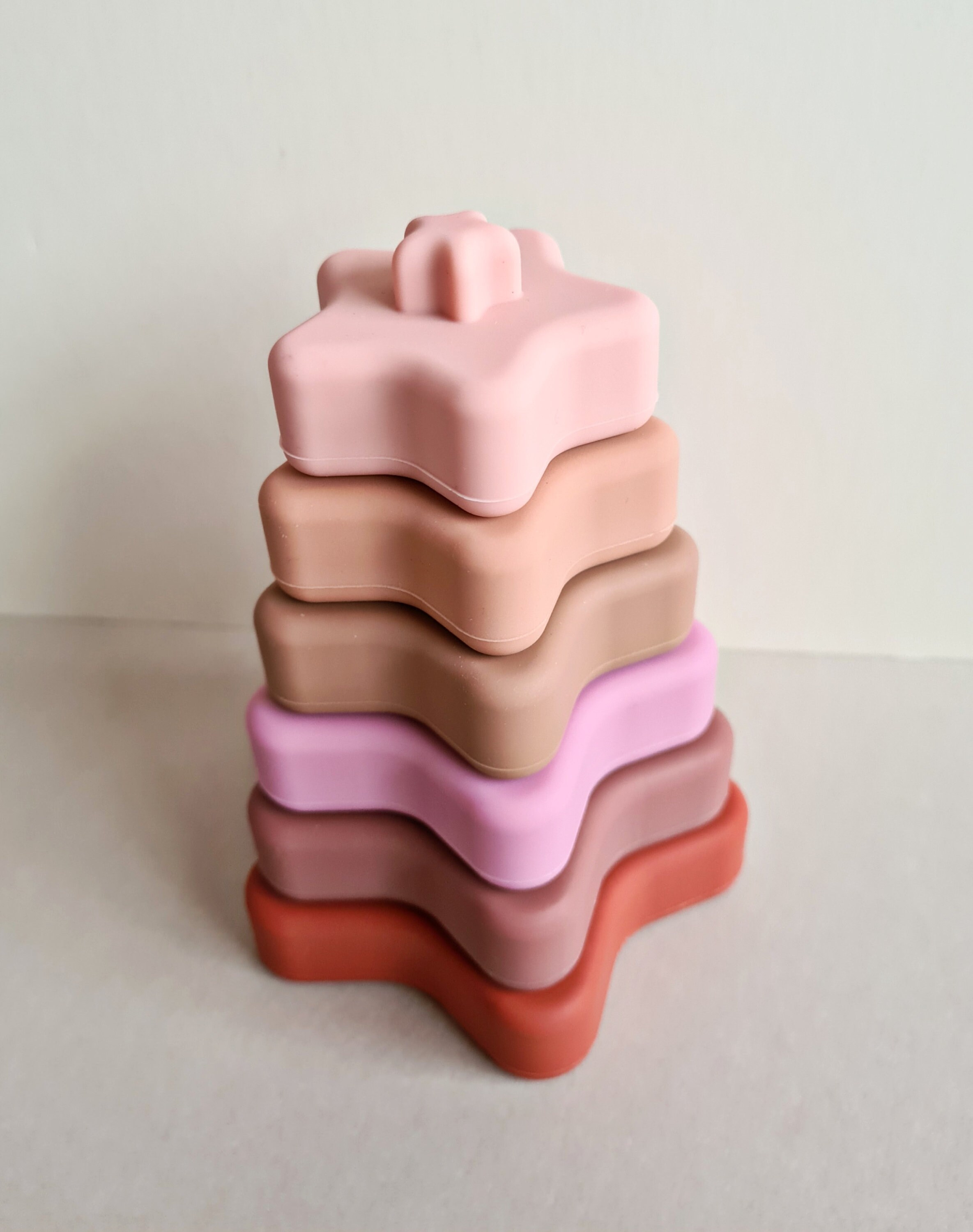 Star Stacker Stacking toy Silicone stacking tower Bath toy | Etsy