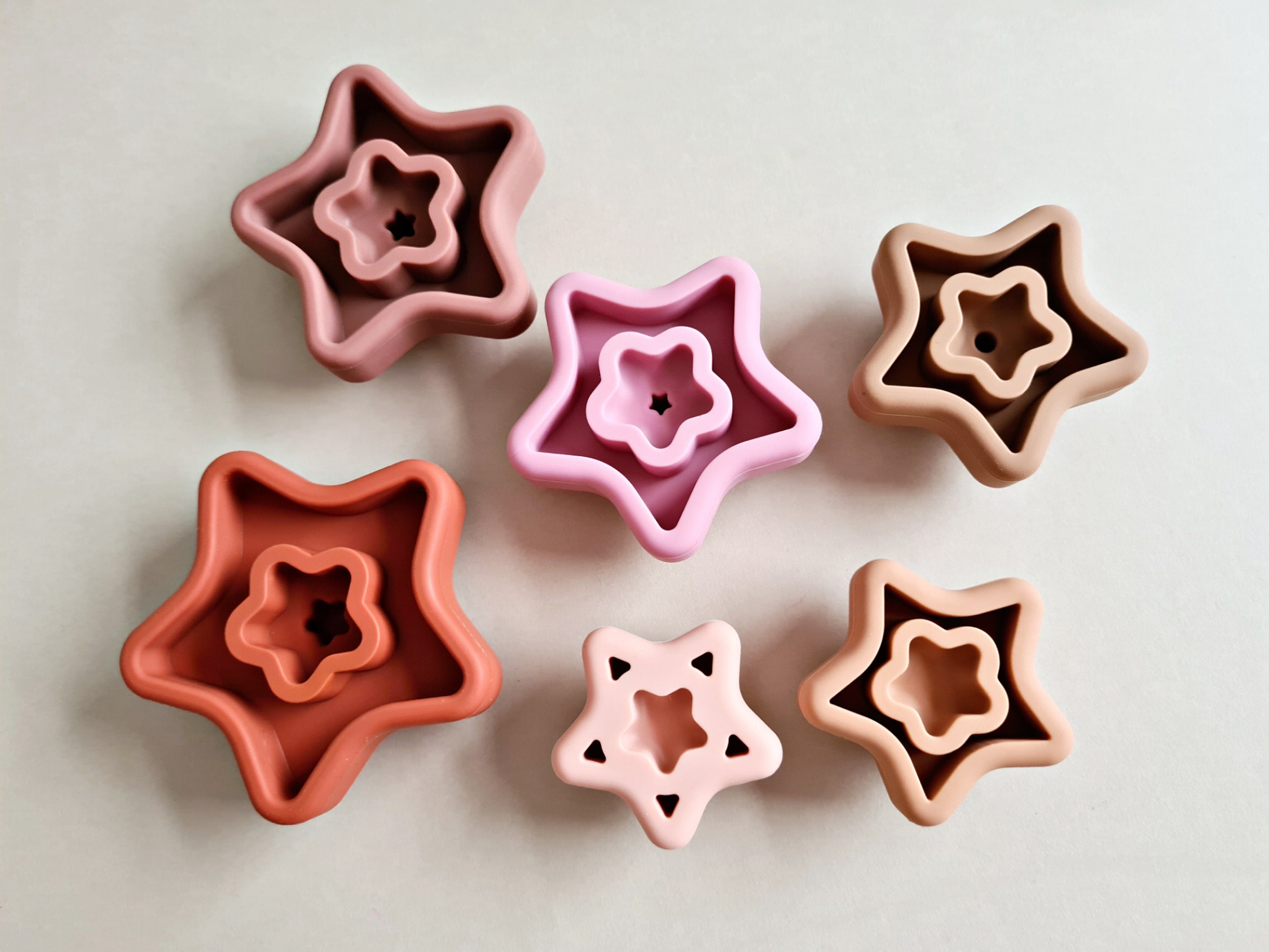 Silicone Star Stacker Toy, Baby Teether, Stacking Tower - Etsy
