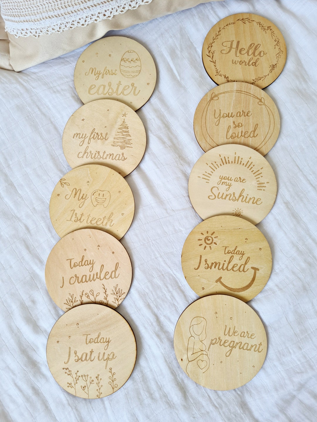 Milestone Discs Baby Milestones Milestone Cards Pregnancy - Etsy