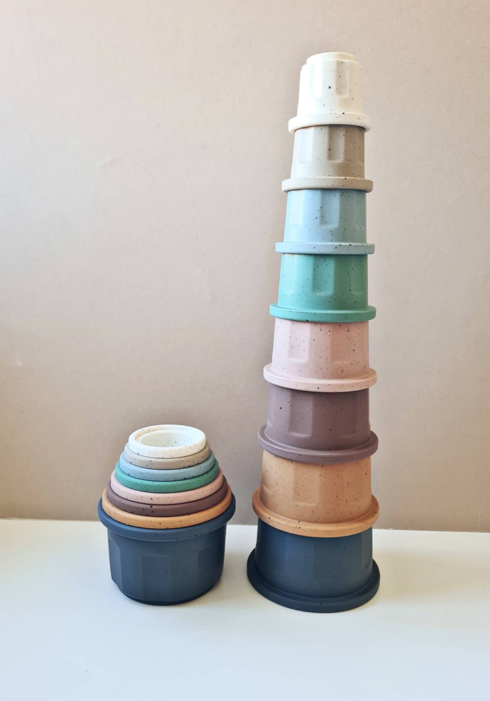 Silicone Stacking Cups: Montessori Baby & Toddler Toy - Etsy UK