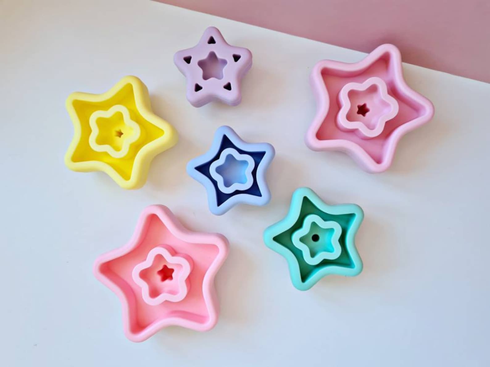 Star Stacker Stacking Toy Silicone Stacking Tower Bath Toy | Etsy