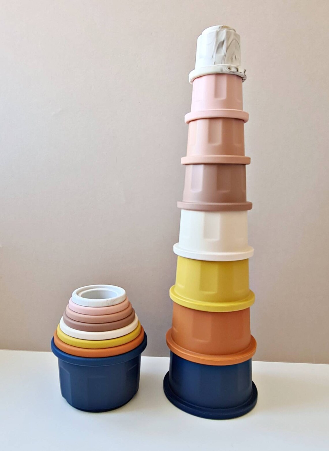 Silicone Stacking Cups: Montessori Baby & Toddler Toy - Etsy UK