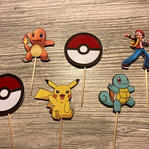 Pokémon Go Set of 12 Cupcake Toppers Pikachu Birthday Party - Etsy