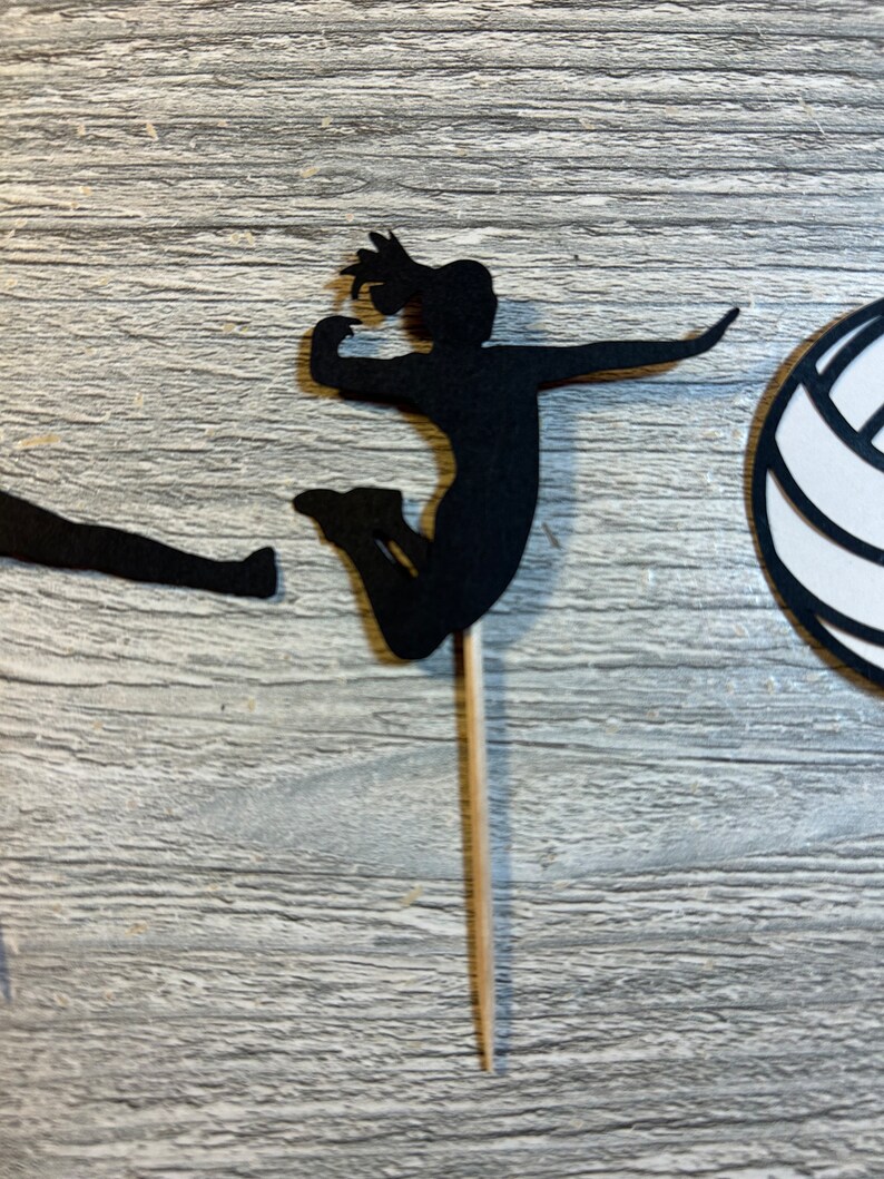 Set of 12 Volleyball Team Cupcake Toppers or Centerpieces - Etsy