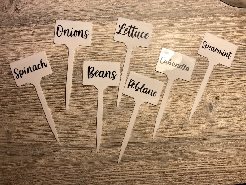 Wispy Customizable Garden Signs Labels for Plants Vegetables | Etsy