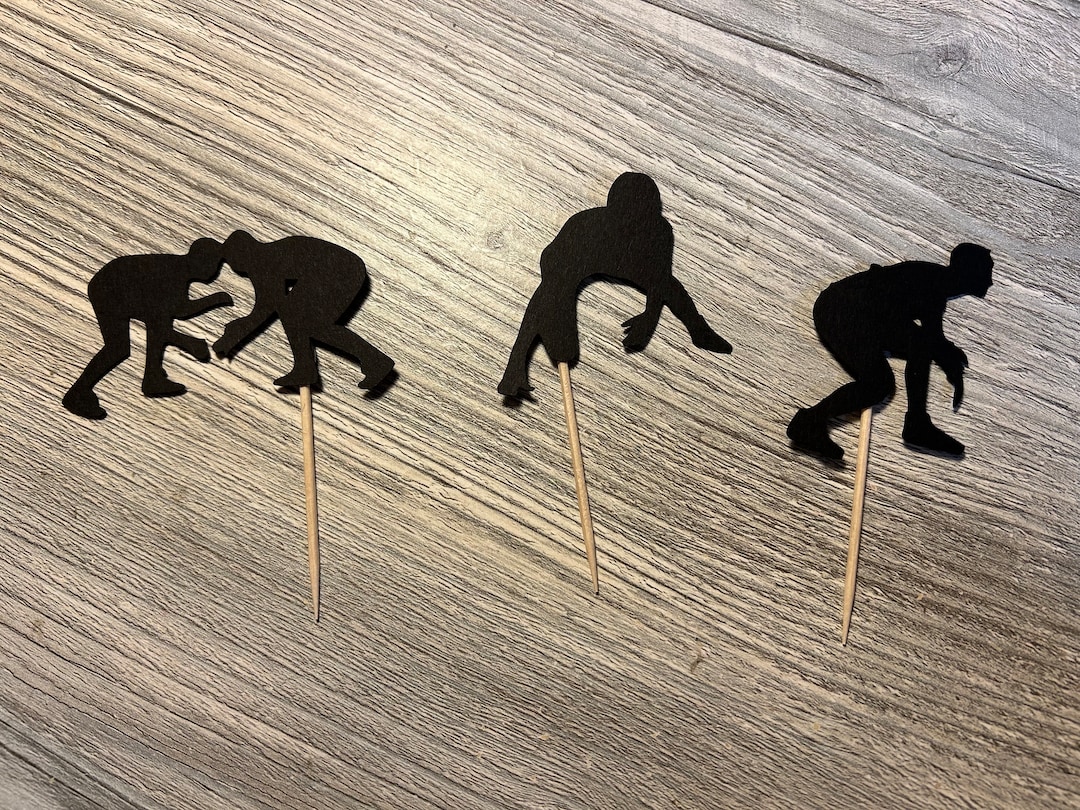 Set of 12 Wrestling Cupcake Toppers Team Signing Day Graduation Party ...