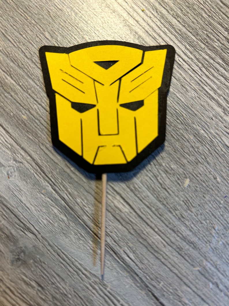 Transformers Autobots Decepticons Logo Robot Set of 12 Cupcake Toppers ...