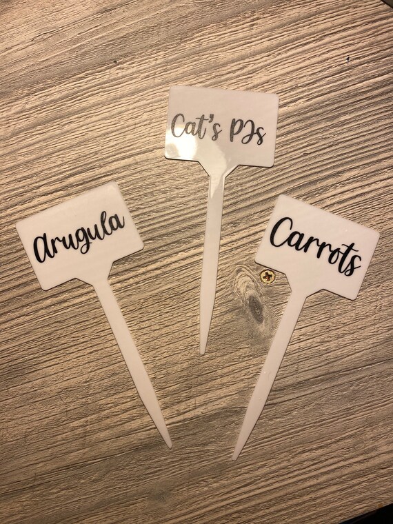 Wispy Customizable Garden Signs Labels for Plants Vegetables | Etsy