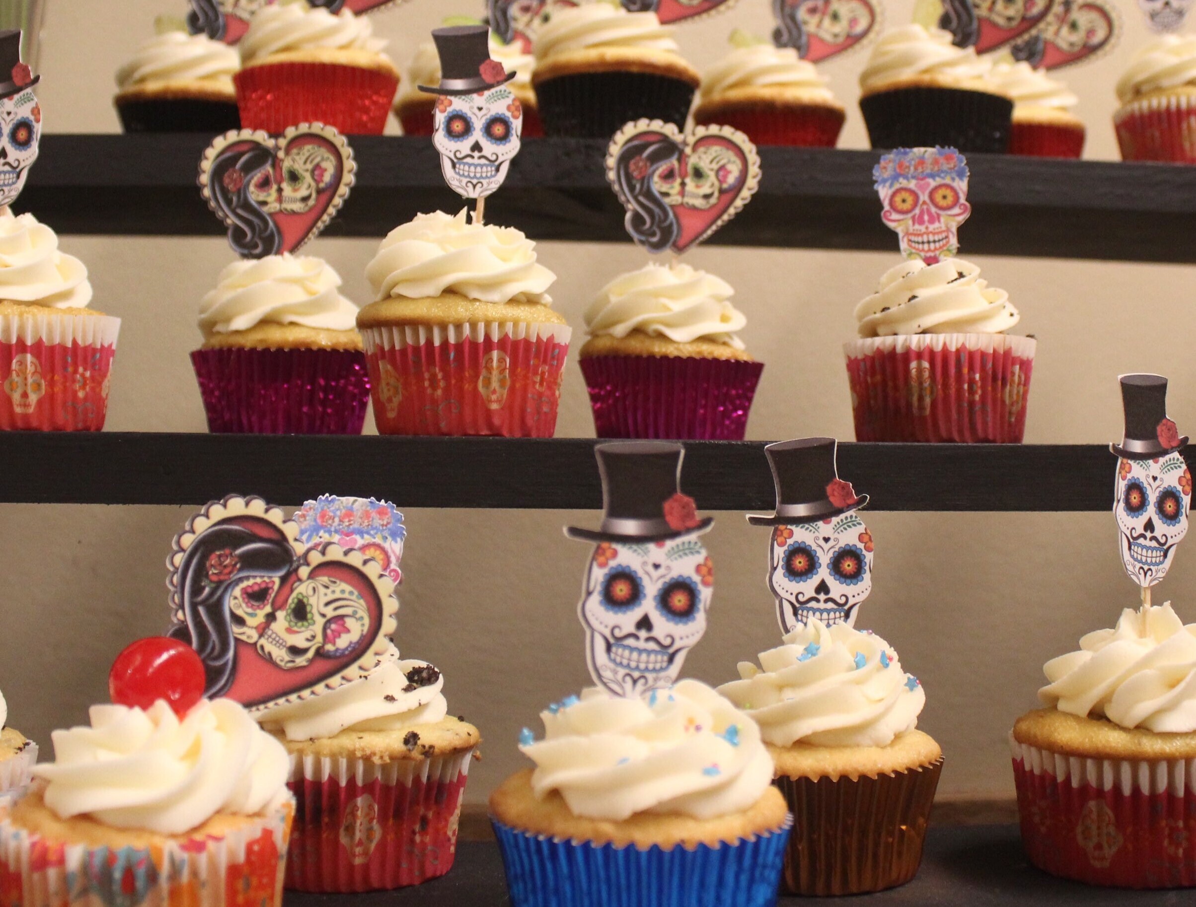 12 Sugar Skull Dia De Los Muertos Day of the Dead Halloween - Etsy