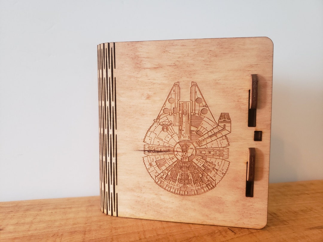 Millennium Falcon-star Wars Laser Engraved Cigarette/pr Stash Box - Etsy