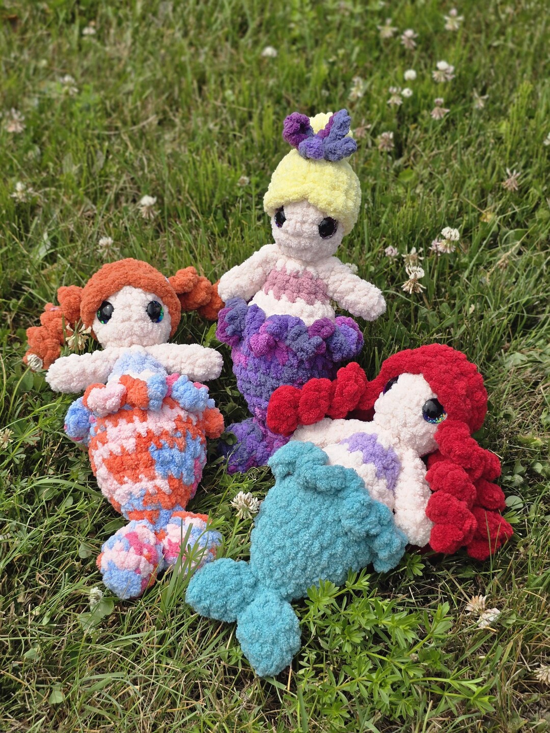 Mermaid Stuffy, Lovey, Cuddly Mermaid, Amigurumi, Baby Shower Gift ...