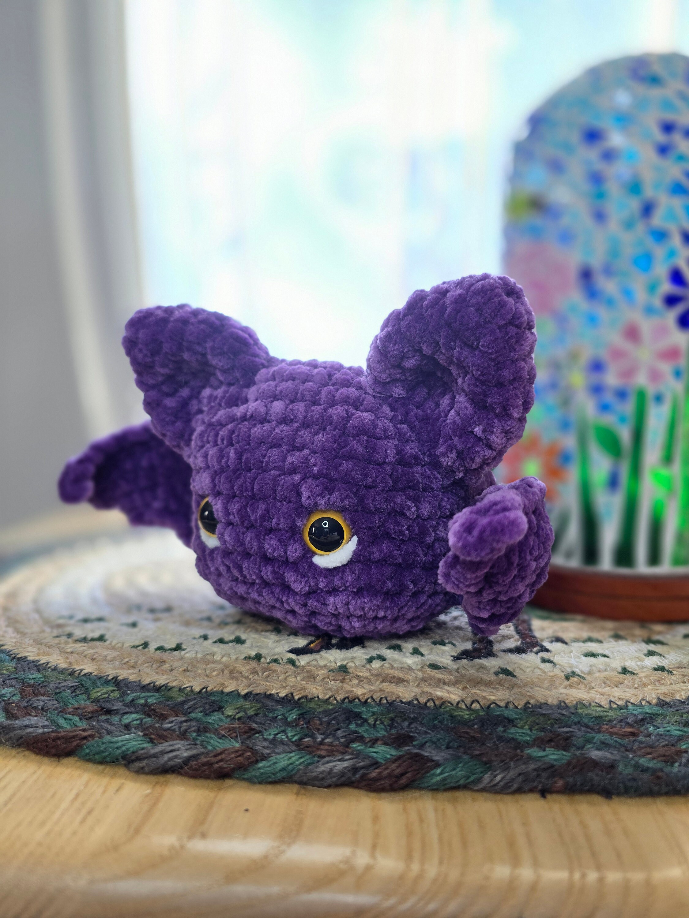 Spooky Bat Plushie Cubed Plushie Custom Stuffed Animal Small Gift ...