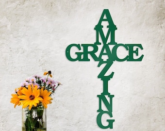 Metal Grace Sign - Etsy