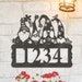 Gnome Address Plaque - Laser Cut Metal Home Decor, Housewarming Gift - Etsy