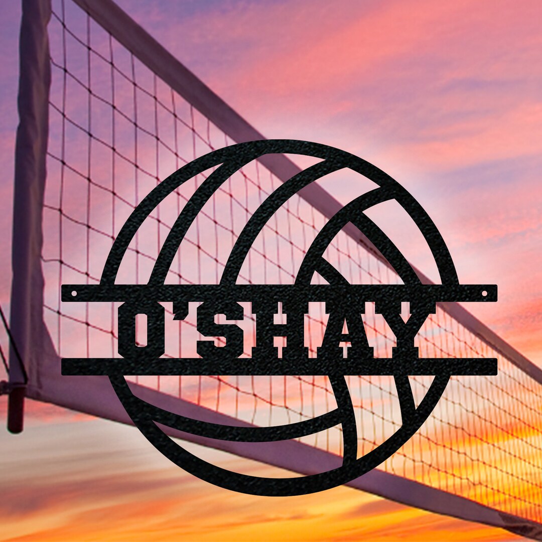 SPORT BALL- VOLLEYBALL Custom Metal Sign - Etsy