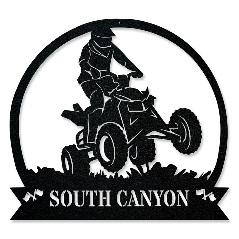 ATV Metal Monogram Sign | Etsy