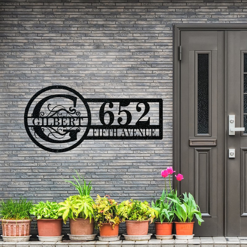 Modern House Numbers - Etsy